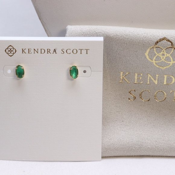 Kendra Scott | Jewelry | Kendra Scott Gold Tone Emilie Stud Earrings In ...